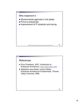 Lecture1 is323-enterprise architecture(ea-concepts) | PDF | Databases | Computer Software and ...
