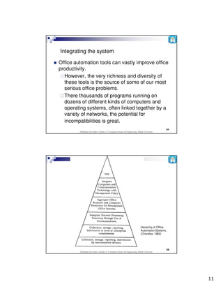 Lecture1 (is342) (office automationsystems) | PDF | Internet | Computing