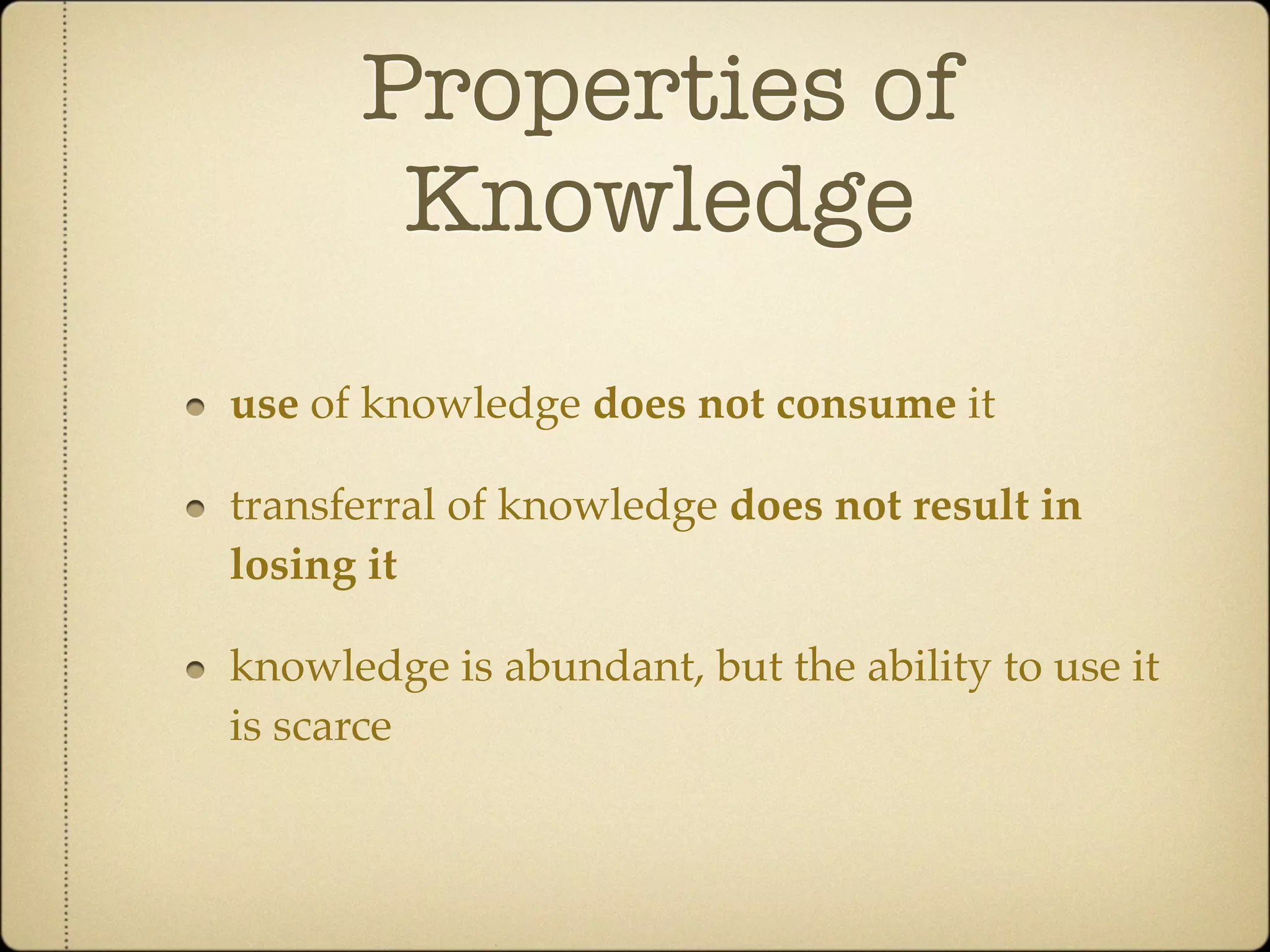 Knowledge Management Lecture 1: definition, history and presence | KEY