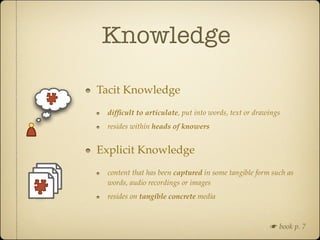 Knowledge Management Lecture 1: definition, history and presence | KEY