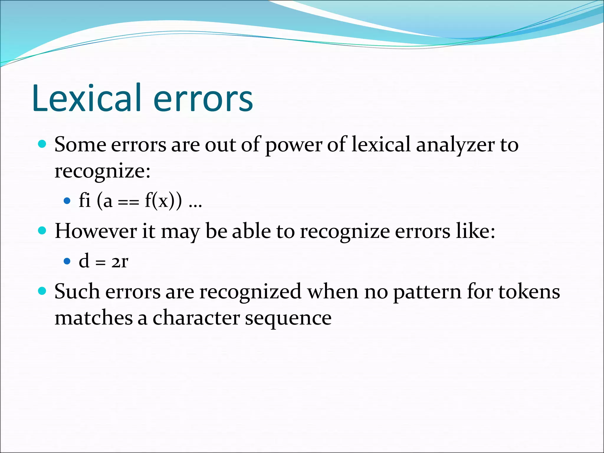 Lecture 1 - Lexical Analysis.ppt