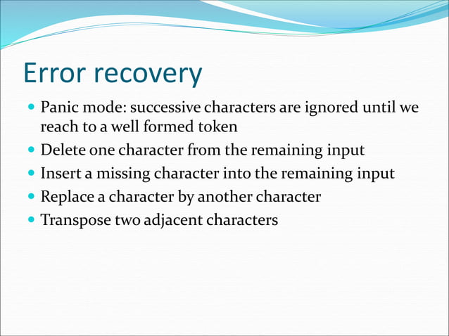 Lecture 1 Lexical Analysisppt Programming Languages Computing