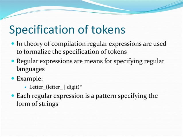 Lecture 1 - Lexical Analysis.ppt | Programming Languages | Computing