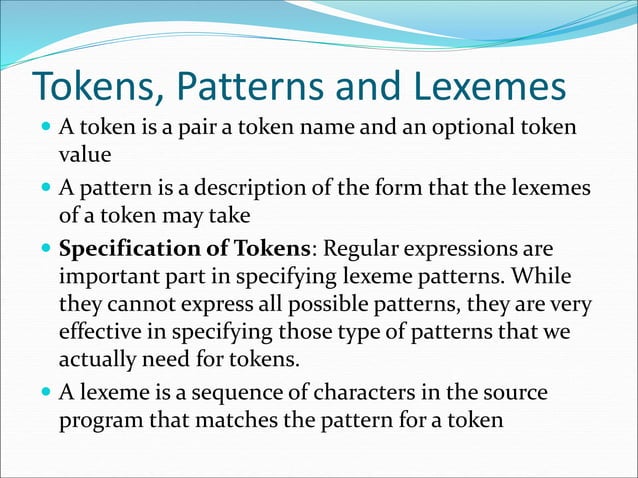 Lecture 1 - Lexical Analysis.ppt | Programming Languages | Computing