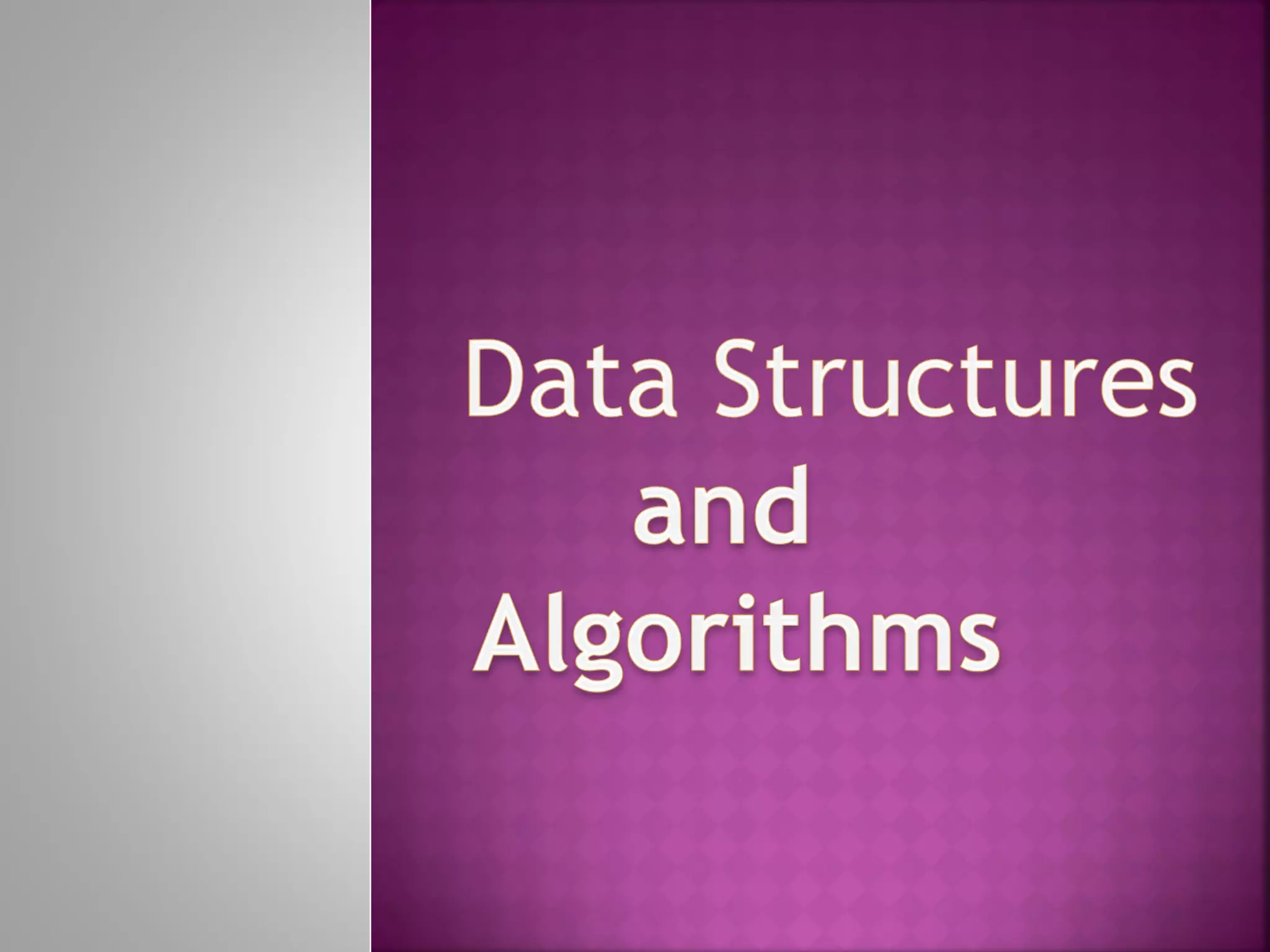 Lecture 1 Data Structures And Algorithms Ppt 2308