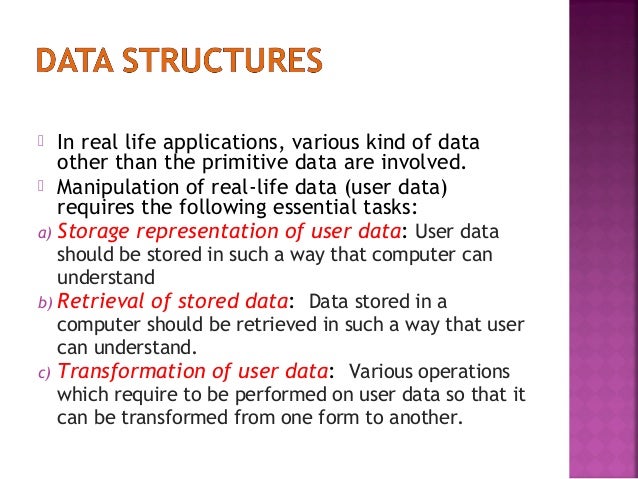 Lecture 1 Data Structures And Algorithms