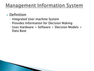 Lecture 1 mis | PPTX