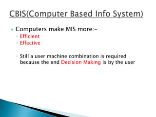 Lecture 1 mis | PPTX
