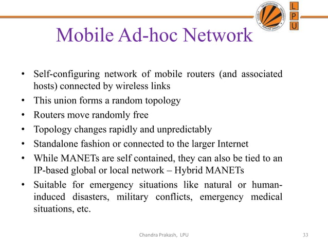 Lecture 1 mobile and adhoc network- introduction | PDF