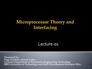 Lecture1 The 8085 Microprocessor | PPT