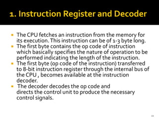 Lecture1 The 8085 Microprocessor | PPT