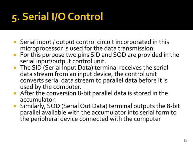 Lecture1 The 8085 Microprocessor | PPT