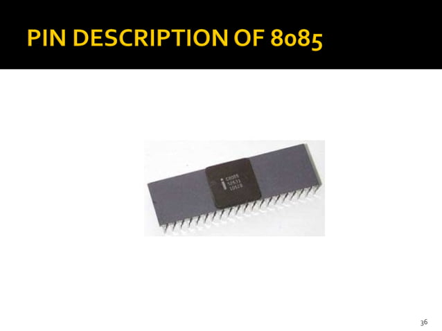 Lecture1 The 8085 Microprocessor | PPT