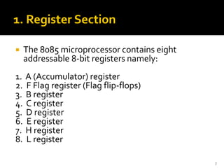 Lecture1 The 8085 Microprocessor | PPT