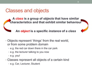 Lecture 1 - Objects and classes | PPT