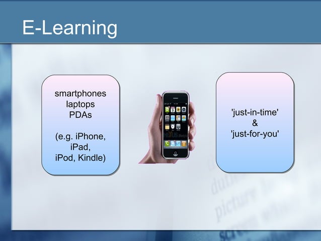 Lecture 1 overview of e learning edited | PPT