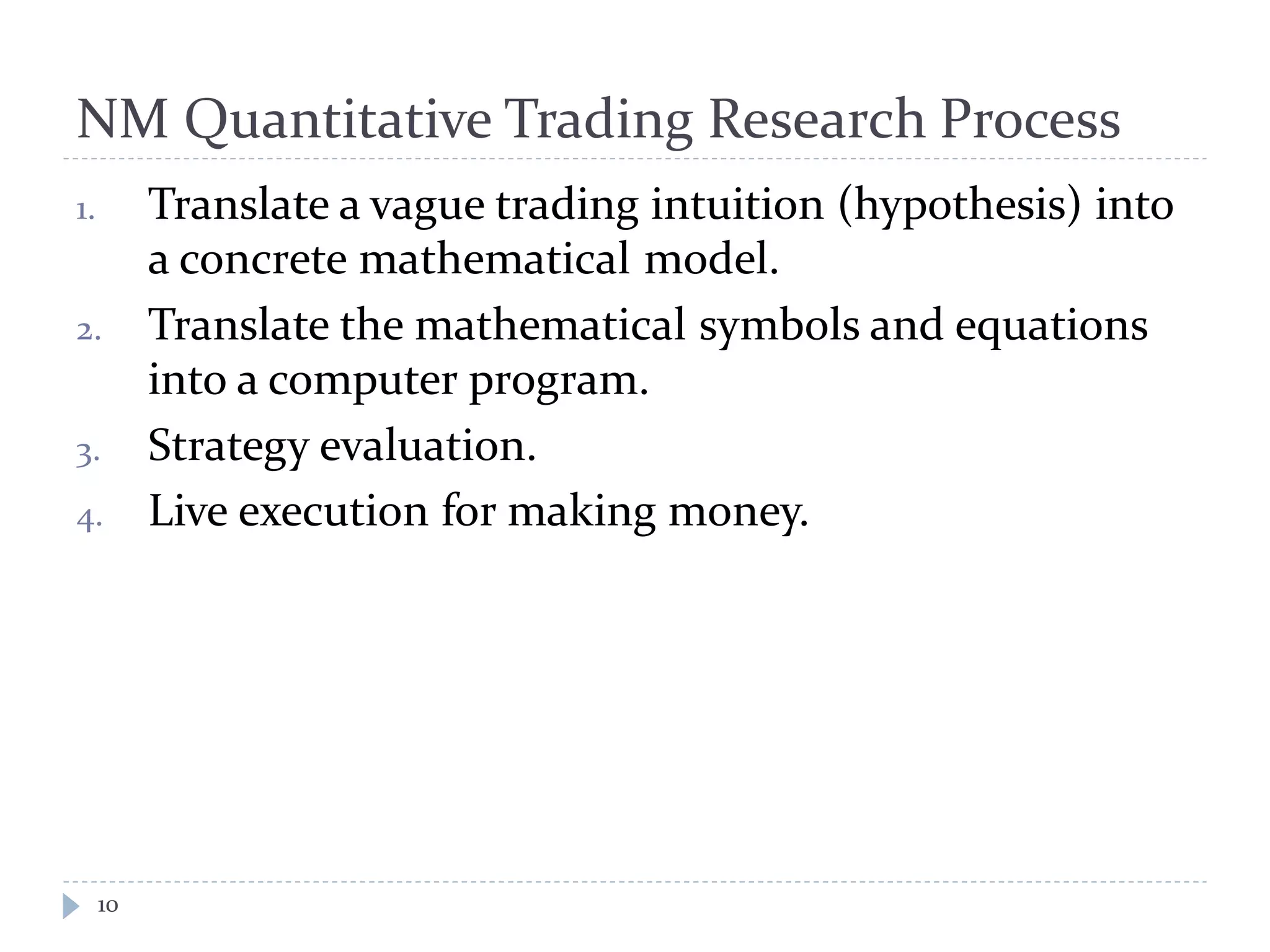 Intro to Quant Trading Strategies (Lecture 1 of 10) | PDF