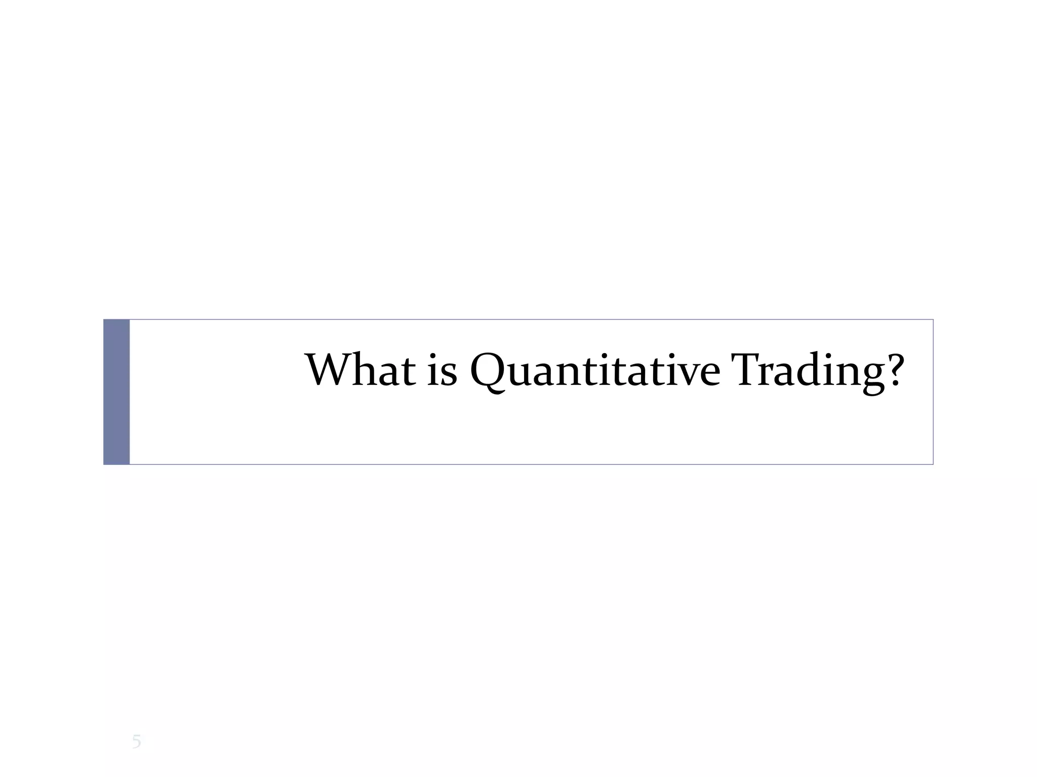 Intro to Quant Trading Strategies (Lecture 1 of 10) | PDF
