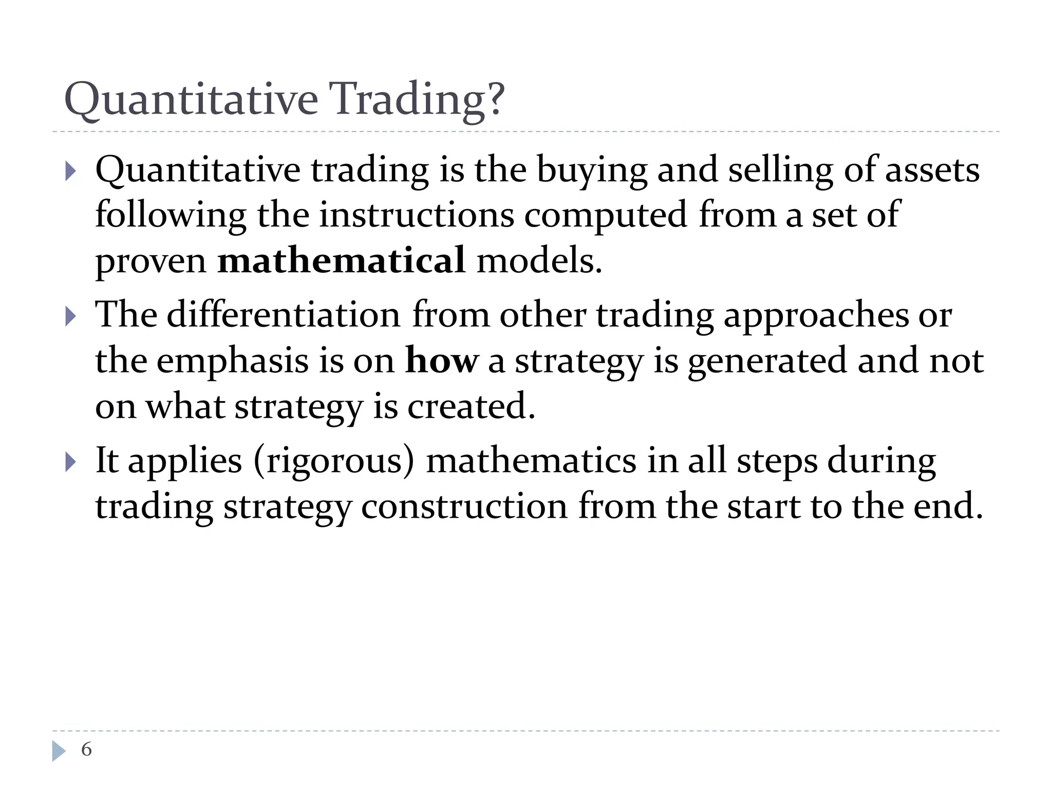 Intro to Quant Trading Strategies (Lecture 1 of 10) | PDF