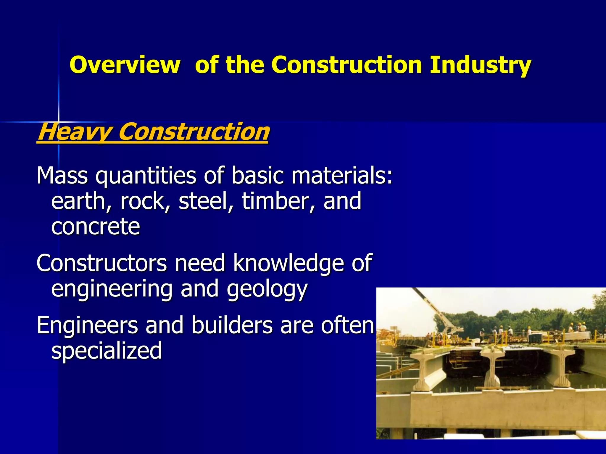 Lecture 1 overview of the construction industry | PPTX