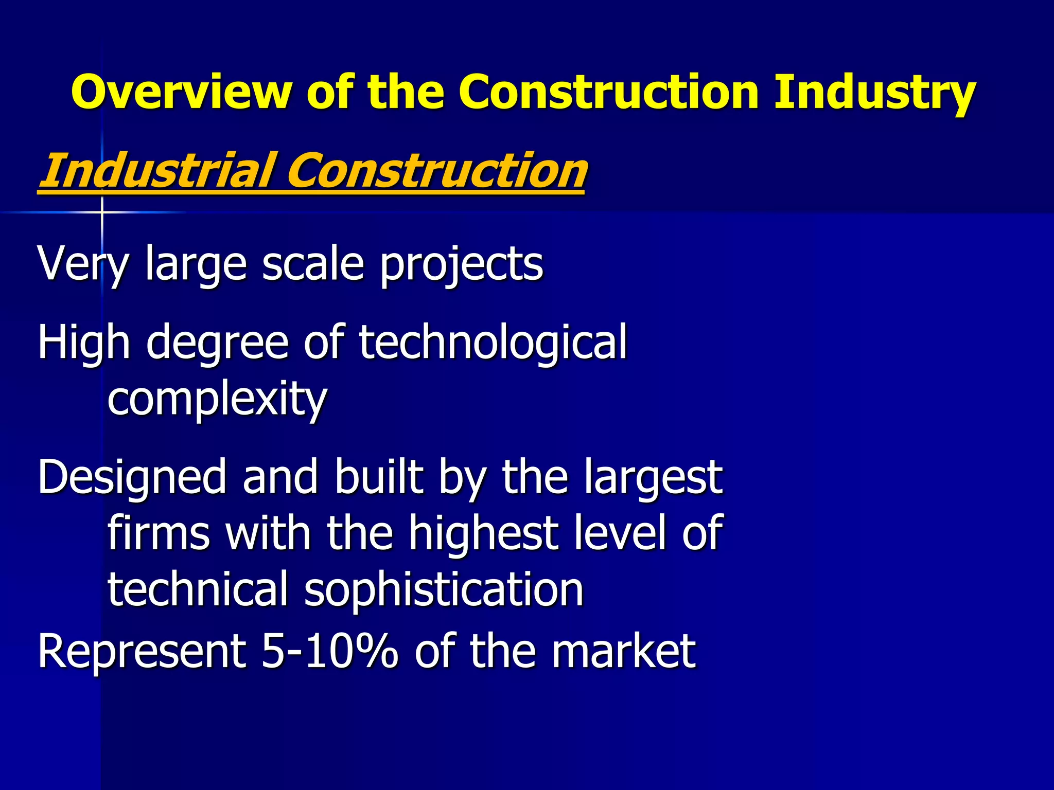 Lecture 1 overview of the construction industry | PPTX