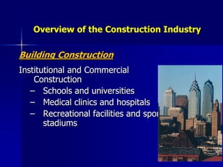 Lecture 1 overview of the construction industry | PPTX