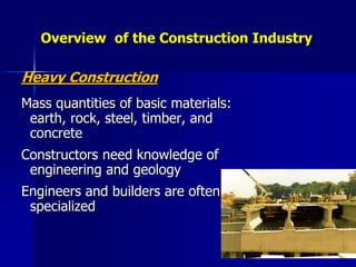 Lecture 1 overview of the construction industry | PPTX
