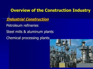Lecture 1 overview of the construction industry | PPTX