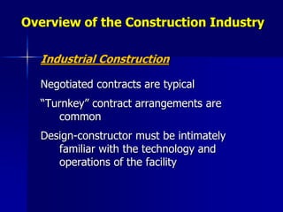 Lecture 1 overview of the construction industry | PPTX