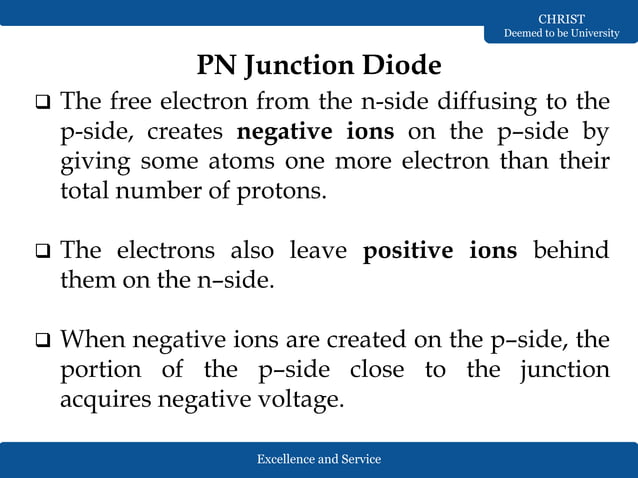 Lecture 1 - PN Junction Diode in Basic Electronics | PPT