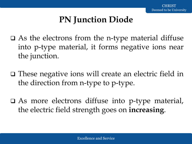 Lecture 1 - PN Junction Diode in Basic Electronics | PPT