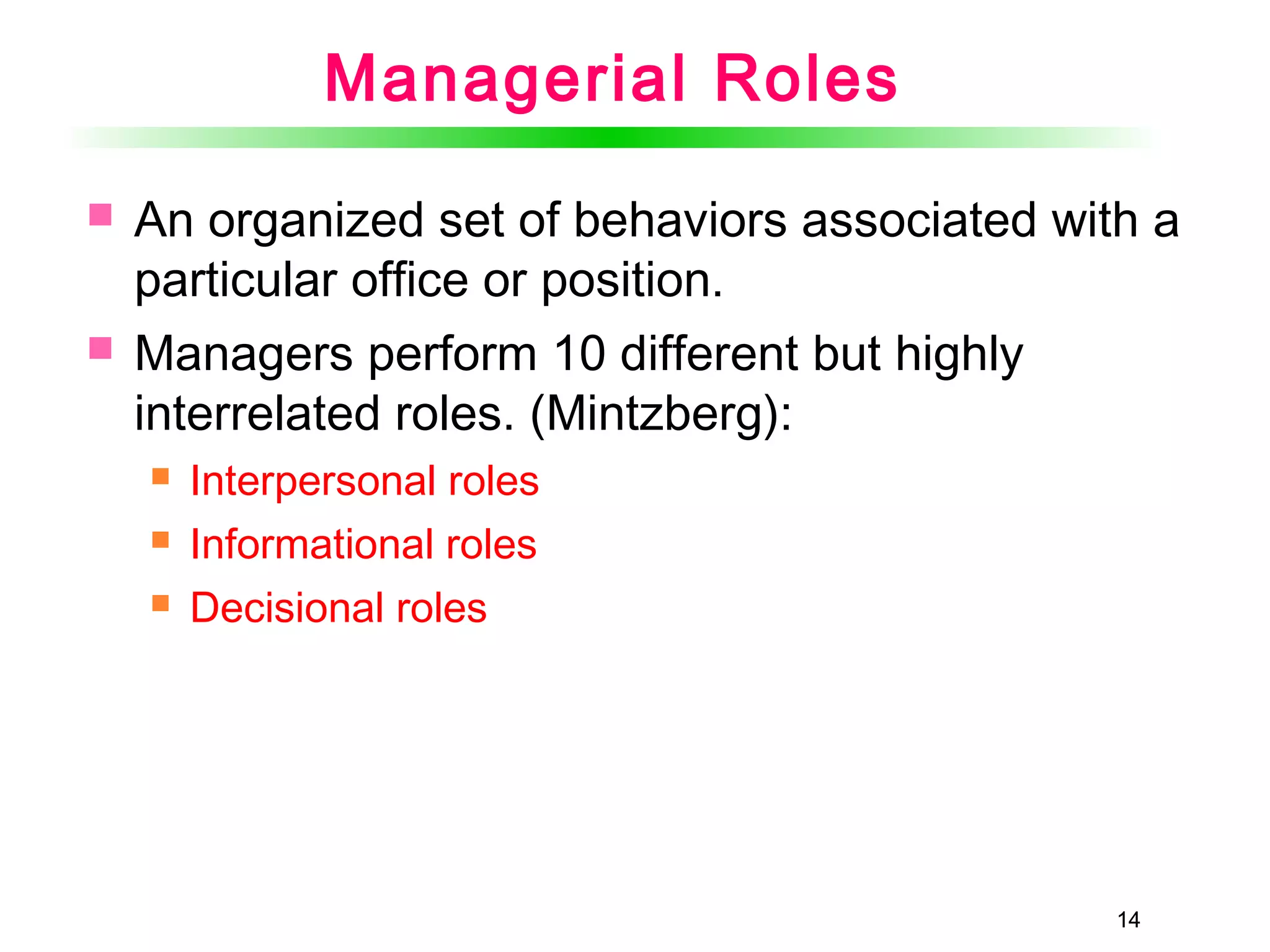 Principles of Management - Lecture 1 | PPT