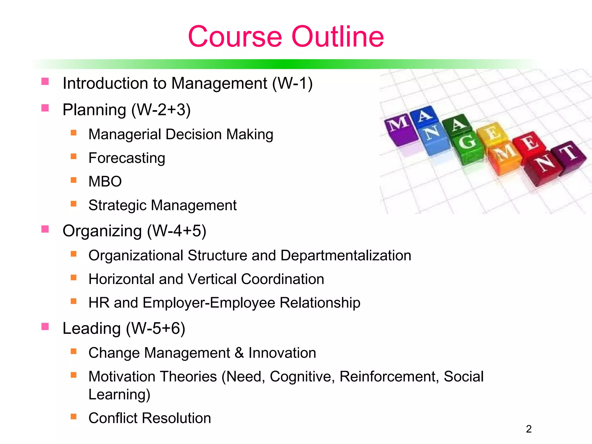 Principles of Management - Lecture 1 | PPT