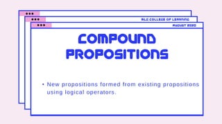 Lecture 1 Propositional logic | PPTX
