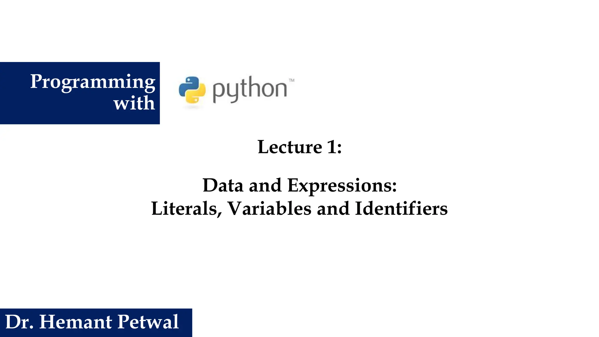 Lecture 1- Python.pptxjhhhfdzdfdggcfffff | PPTX
