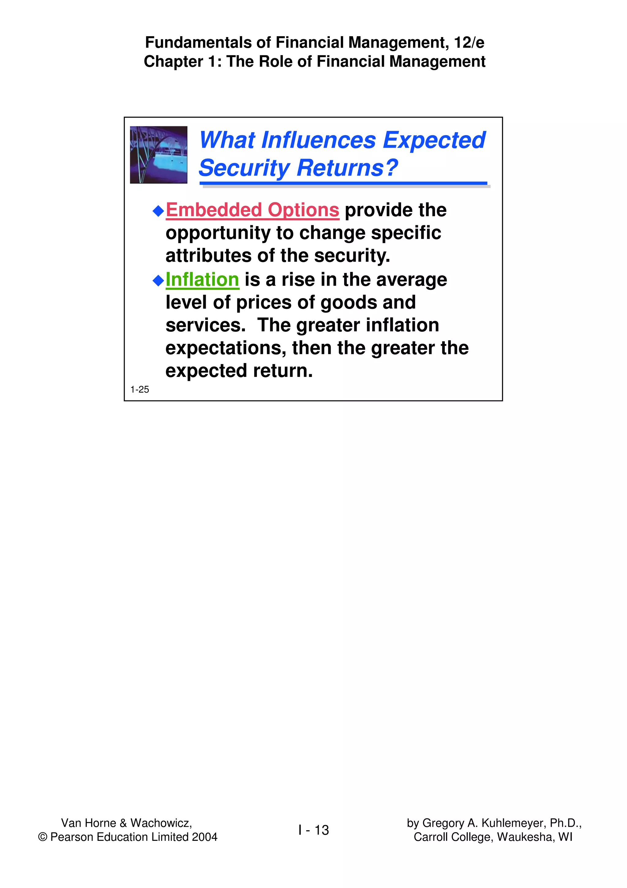 Role of financial management | PDF