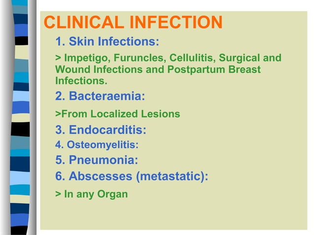 Lecture 1 Staphylococcus aureus | PPT | Infectious Diseases | Diseases ...