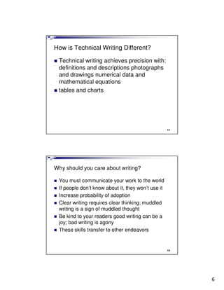 Lecture1 (technical writing) | PDF