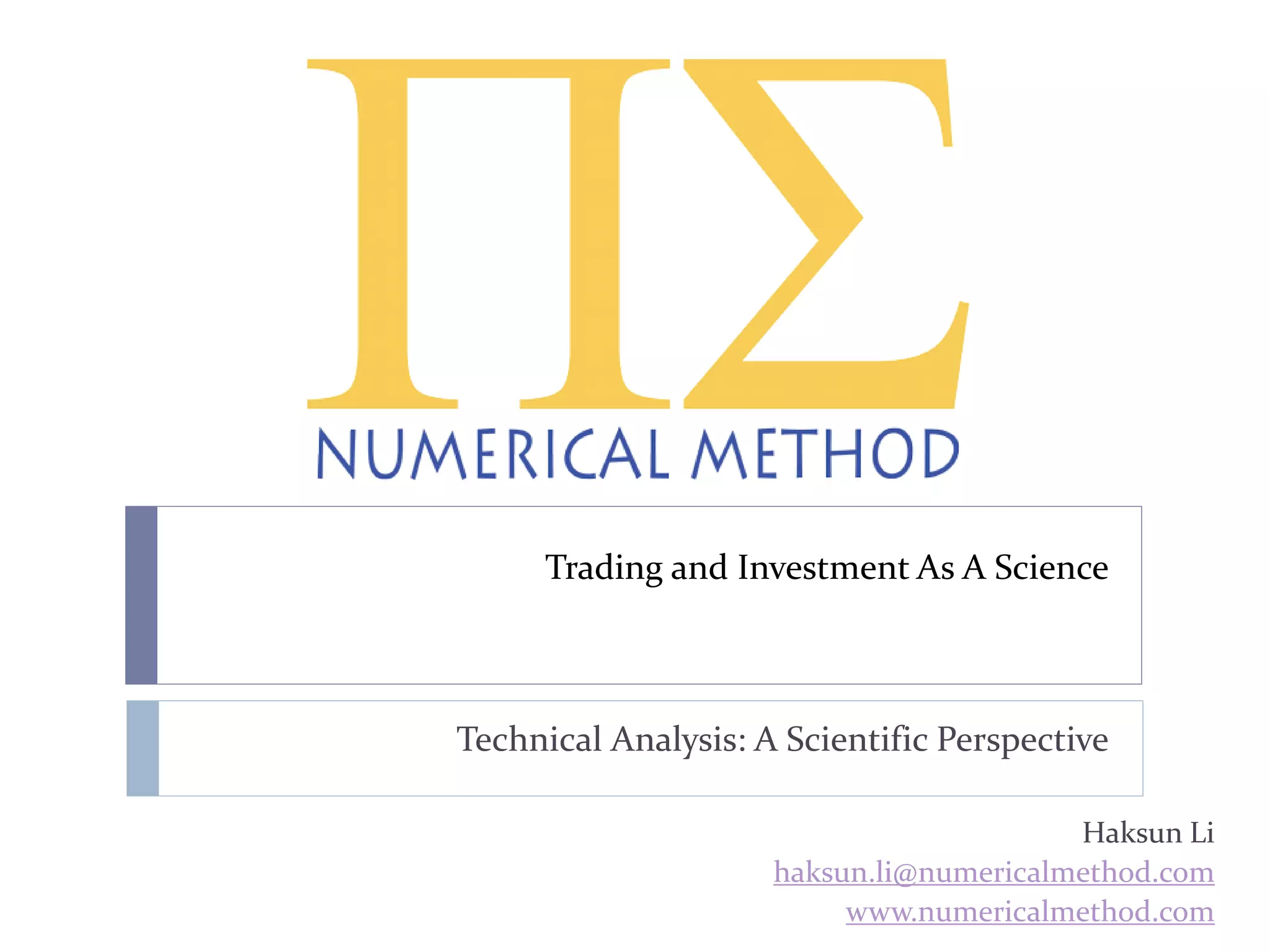 Intro to Quantitative Investment (Lecture 1 of 6) | PDF