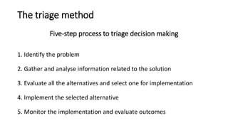 Lecture 1 - TRIAGE.pdf by PRIVOLSKY RESEARCH MEDICAL UNIVERSITY | PDF