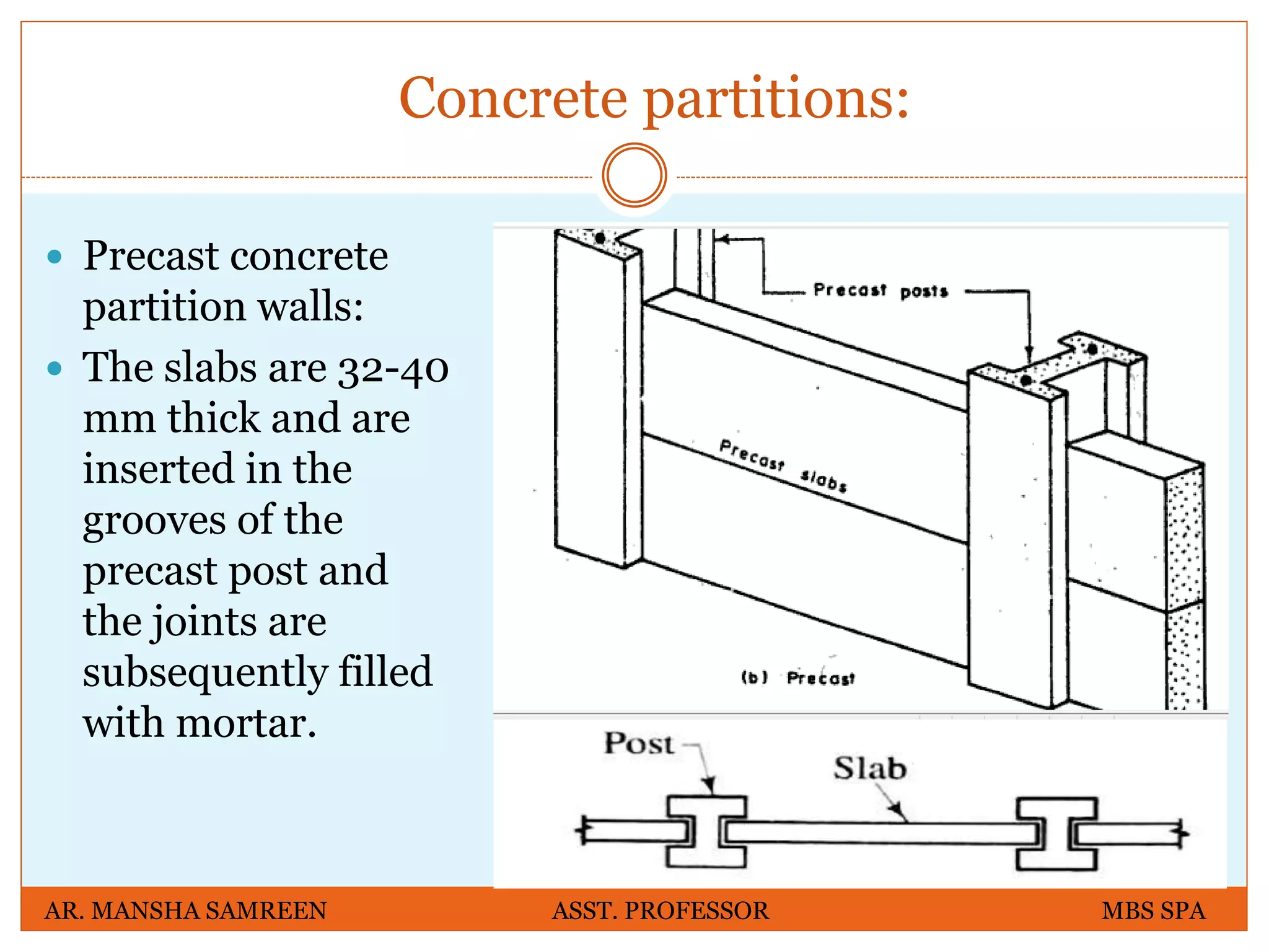 lecture 1- types of partition.pptx | Woodworking | Arts and Crafts