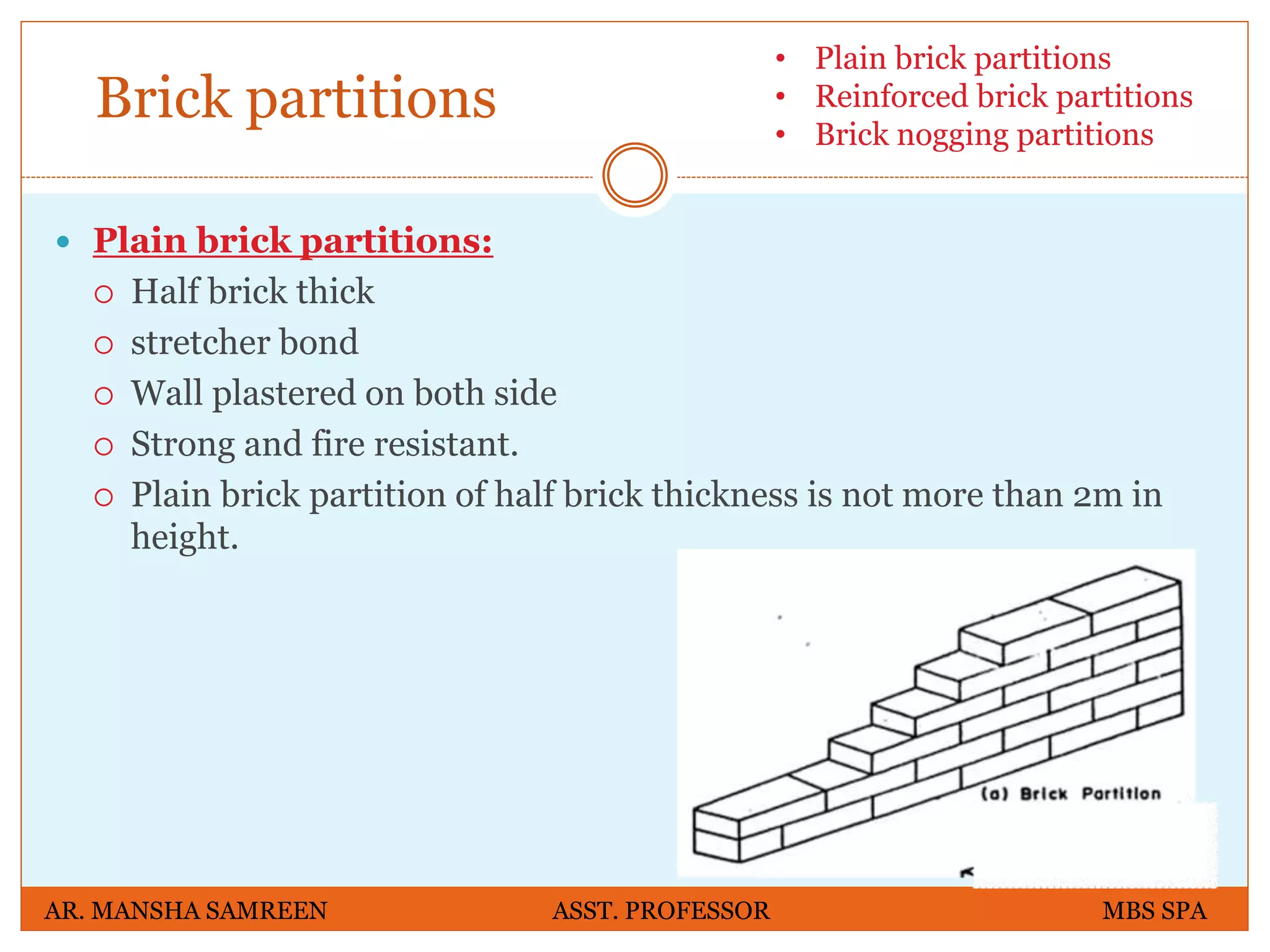 lecture 1- types of partition.pptx | Woodworking | Arts and Crafts