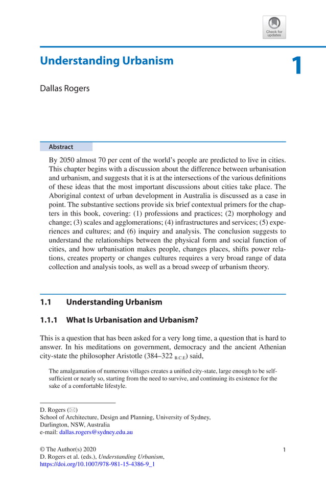 Lecture 1- Understanding Urbanism.pdf easy | PDF | Free Download