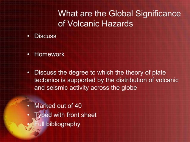 Lecture 1 volcanic hazards | PPT