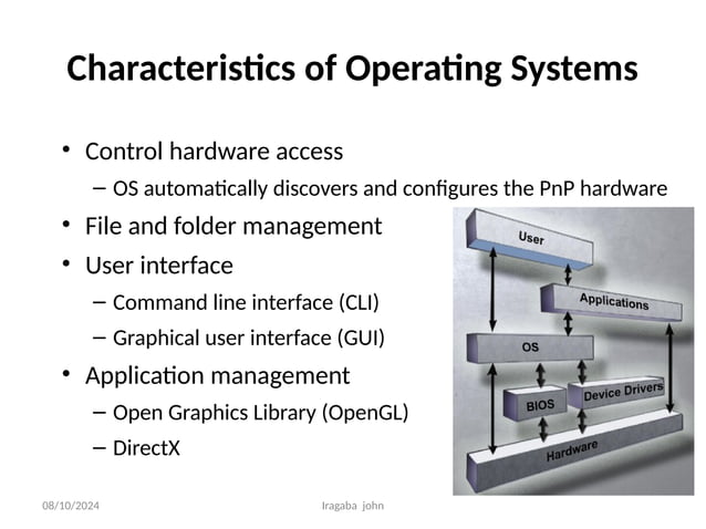 Lecture 1 - Windows operating system concepts.pptx | Operating Systems | Computer Software and ...
