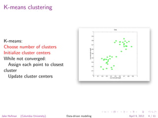 Data-driven modeling: Lecture 10 | PDF