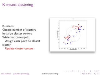 Data-driven modeling: Lecture 10 | PDF