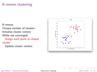 Data-driven modeling: Lecture 10 | PDF