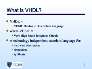 Introduction to VHDL - Part 1 | PPT