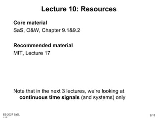 Lecture10 Signal and Systems | PPT